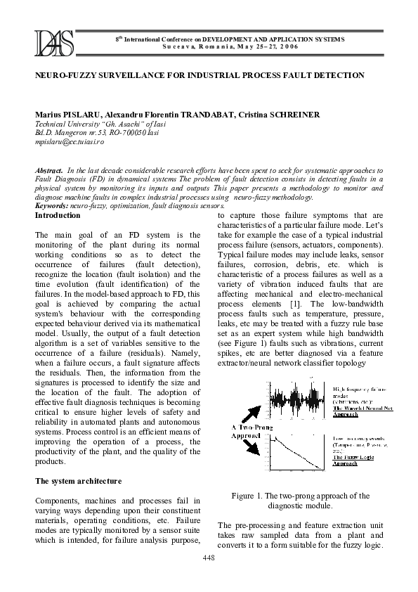 Pdf Neuro Fuzzy Surveillance For Industrial Process Fault Detection