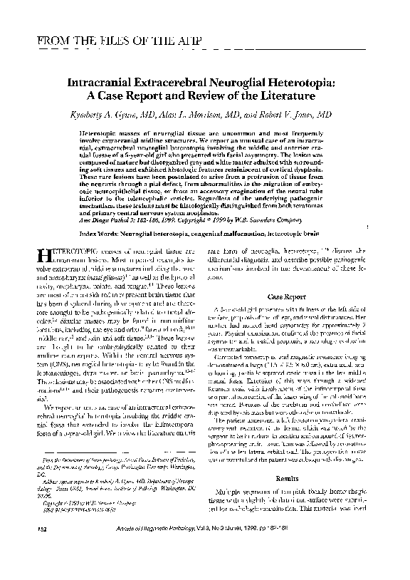 (PDF) Intracranial extracerebral neuroglial heterotopia: A case report ...