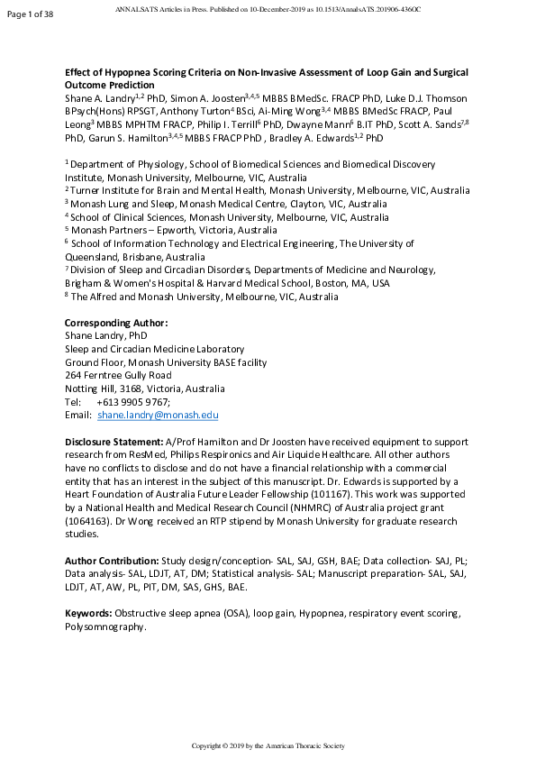 (PDF) Effect of Hypopnea Scoring Criteria on Noninvasive Assessment of ...
