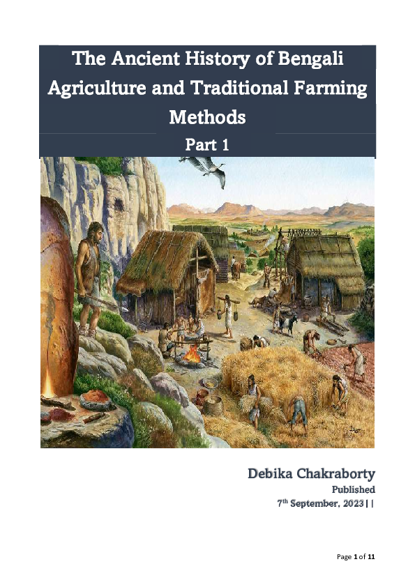 (PDF) The Ancient History of Bengali Agriculture and Traditional ...