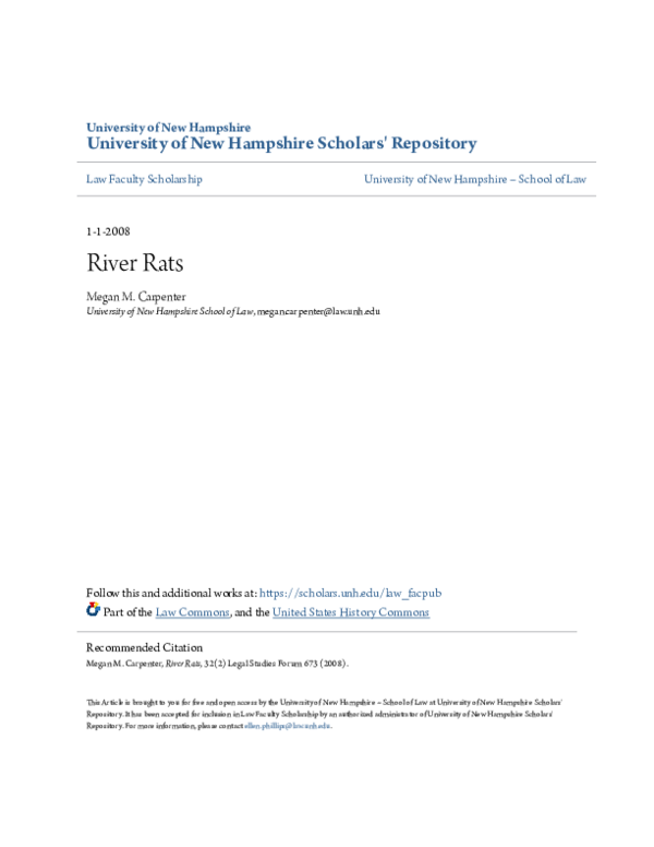 (PDF) River Rats