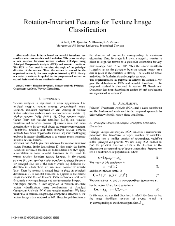 (PDF) Rotation-Invariant Features for Texture Image Classification ...