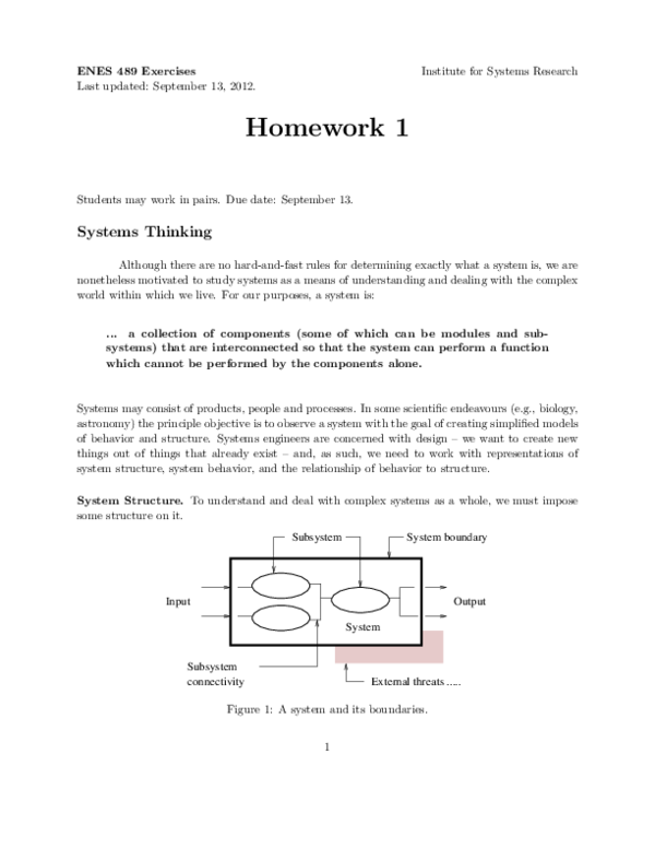 (PDF) Systems thinking