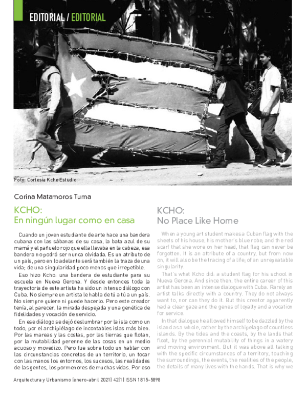 (PDF) KCHO: En ningún lugar como en casa/ KCHO: No Place like Home