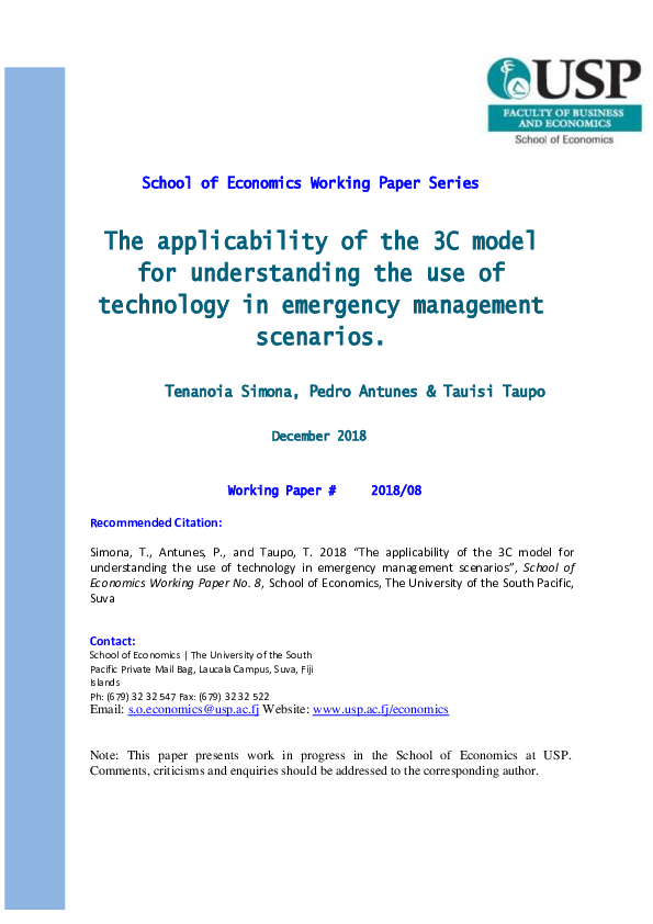 (PDF) The applicability of the 3C model for understanding the use of ...