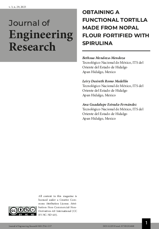 (PDF) OBTAINING A FUNCTIONAL TORTILLA MADE FROM NOPAL FLOUR FORTIFIED ...