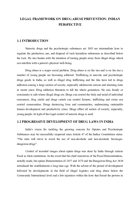 (DOC) LEGAL FRAMEWORK ON DRUG ABUSE PREVENTION copy