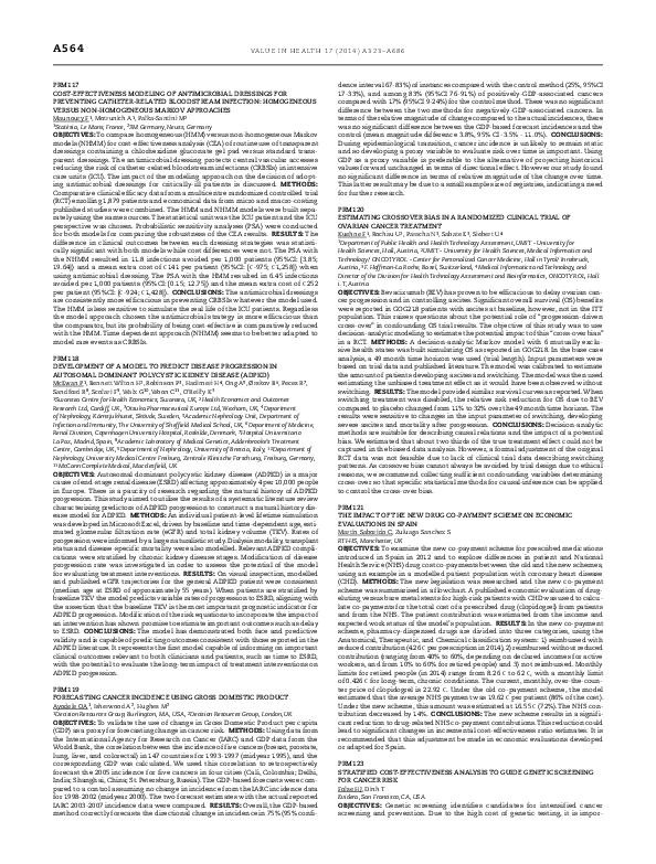 (PDF) Stratified Cost-Effectiveness Analysis To Guide Genetic Screening ...
