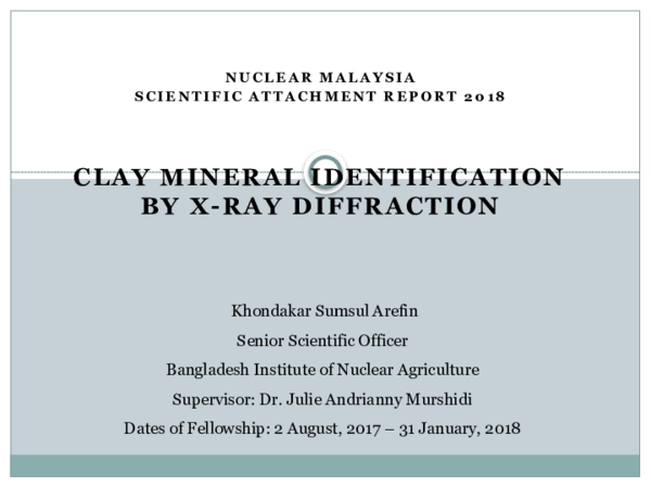 Ppt Clay Mineral Identification By X Ray Diffraction