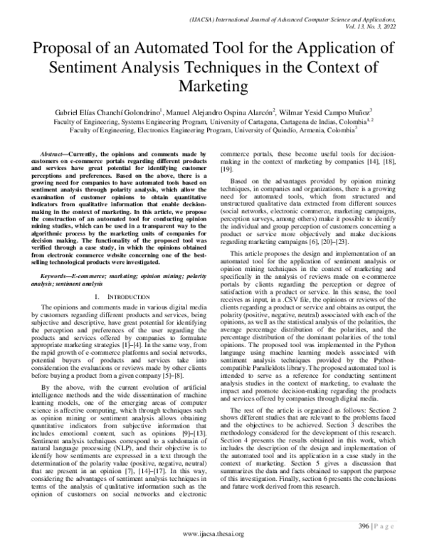 (PDF) Proposal of an Automated Tool for the Application of Sentiment Analysis Techniques in the ...