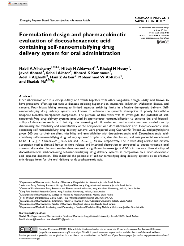 (PDF) Formulation design and pharmacokinetic evaluation of ...