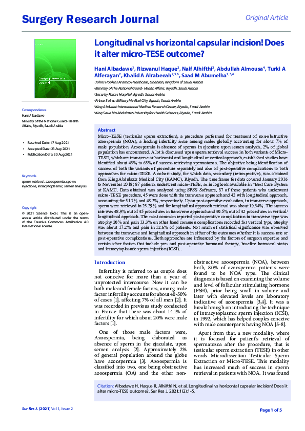 (PDF) Longitudinal vs horizontal capsular incision! Does it alter micro ...
