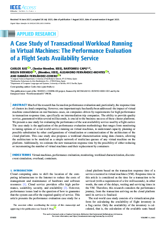 (PDF) A Case Study of Transactional Workload Running in Virtual Machines: The Performance ...