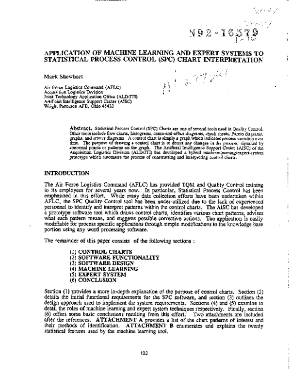 (PDF) Application of Machine Learning and Expert Systems to Statistical ...