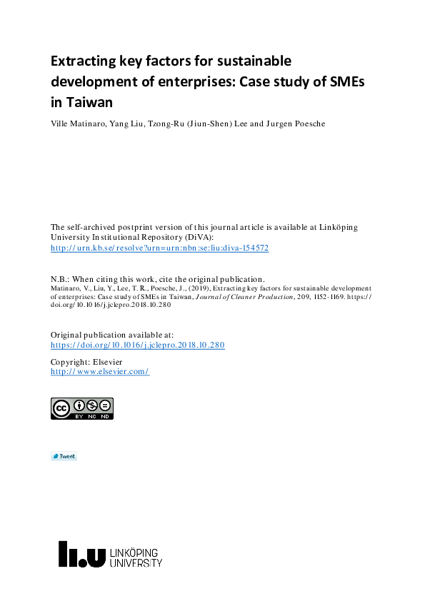 (PDF) Extracting key factors for sustainable development of enterprises ...