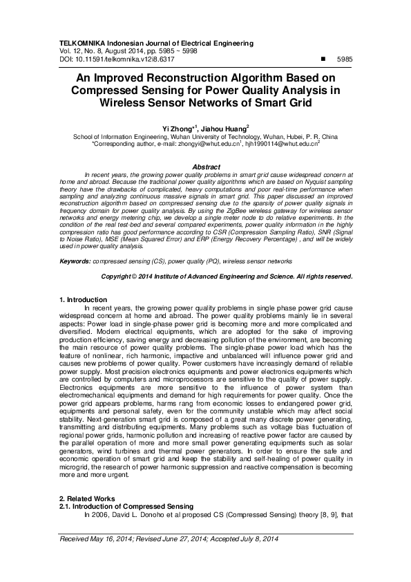 Pdf An Improved Reconstruction Algorithm Based On Compressed Sensing 4346