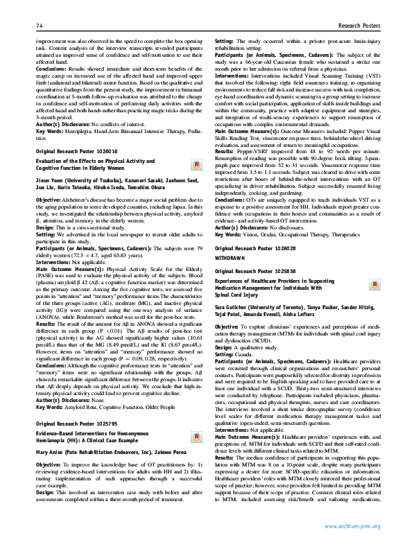 (PDF) Evidence-Based Interventions for Homonymous Hemianopia (HH): A ...