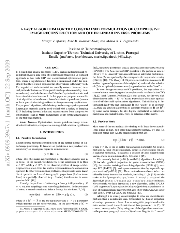 (PDF) Efficient Algorithm for Image Reconstruction