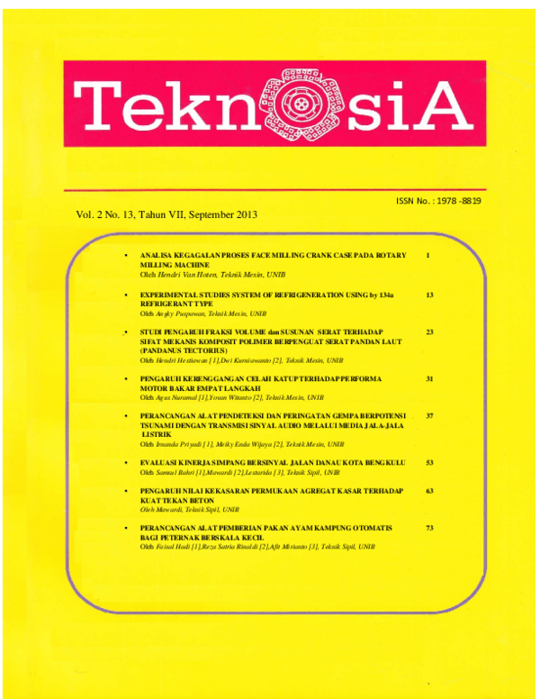 (PDF) Analisa Kegagalan Proses Face Milling Crank Case Pada Rotary ...