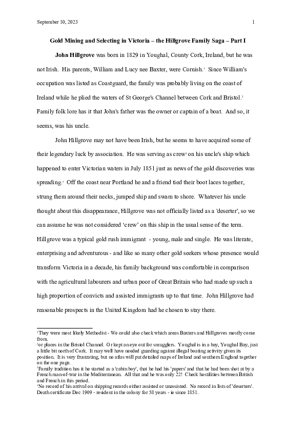 (DOC) Gold Mining and Selecting in Victoria -the Hillgrove Family Saga ...