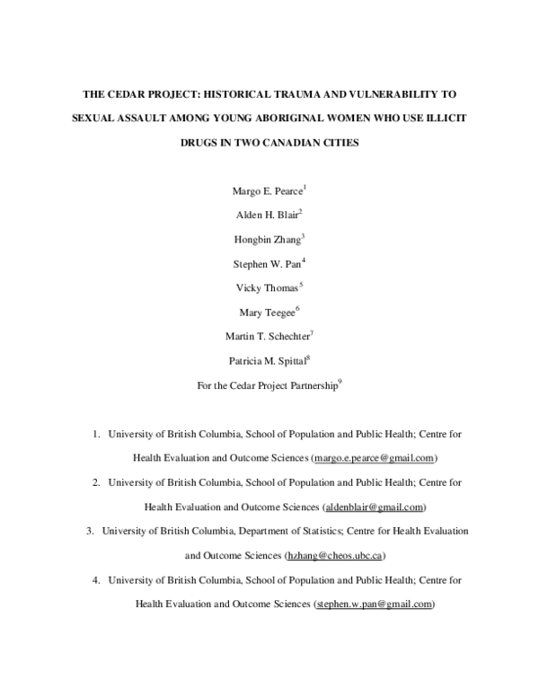 (PDF) The Cedar Project