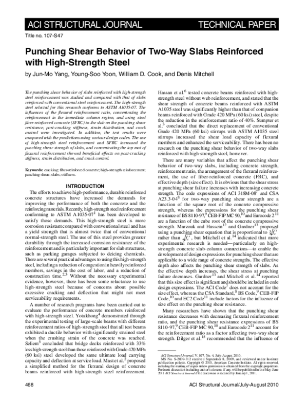 (PDF) Punching Shear Behavior of Two-Way Slabs Reinforced with FRP ...