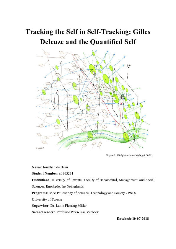(PDF) Tracking the Self in Self-Tracking: Gilles Deleuze and the ...