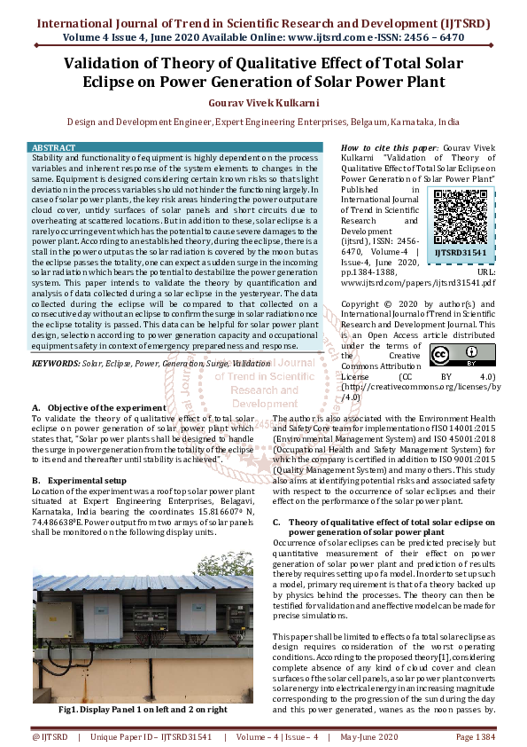 (PDF) Validation of Theory of Qualitative Effect of Total Solar Eclipse ...