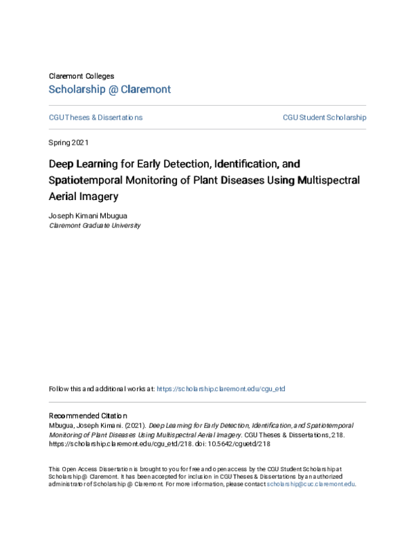 (PDF) Deep Learning for Early Detection, Identification, and ...