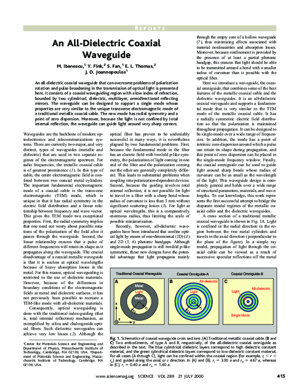 (PDF) An All-Dielectric Coaxial Waveguide | Edwin Thomas - Academia.edu