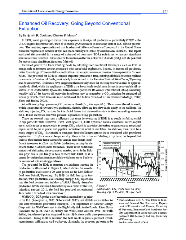 (PDF) Enhanced Oil Recovery: Going Beyond Conventional Extraction