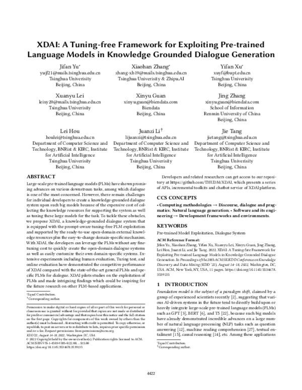 (PDF) XDAI: A Tuning-free Framework for Exploiting Pre-trained Language Models in Knowledge ...