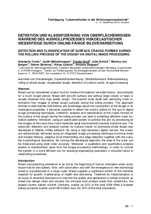 Pdf Detection And Classification Of Surface Cracks Formed During The