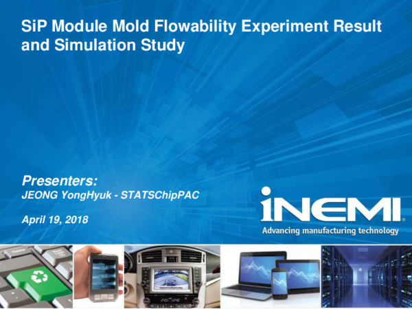 (PDF) SiP module mold flowability experiment result and simulation study