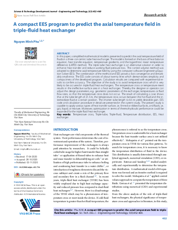 (PDF) A Compact EES Program to Predict Axial Temperature Distribution ...