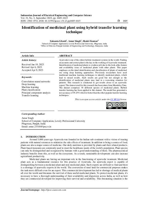 (PDF) Identification of medicinal plant using hybrid transfer learning ...