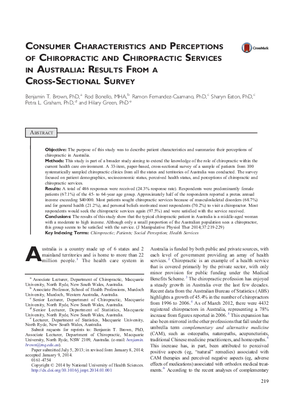 (PDF) Cross-Sectional Survey