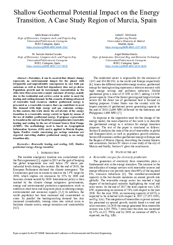 (PDF) Shallow Geothermal Potential Impact on the Energy Transition. A ...