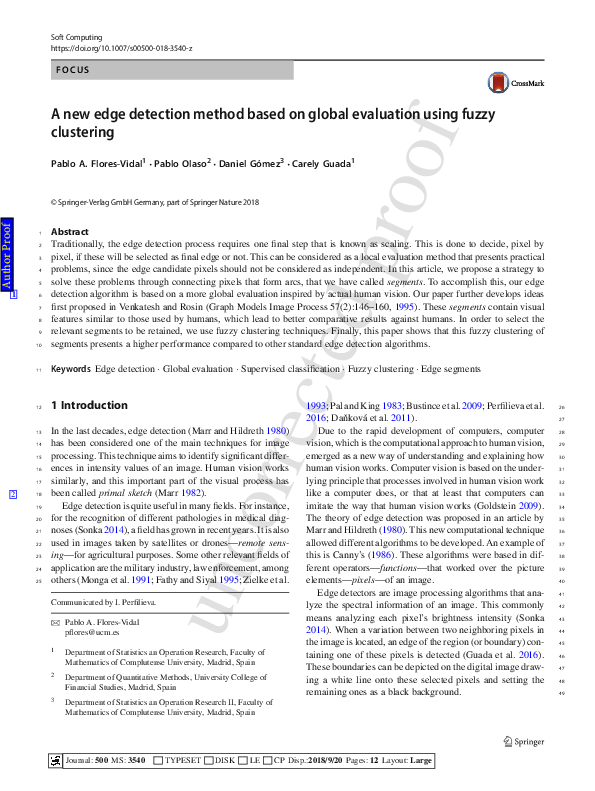 (PDF) A new edge detection method based on global evaluation using fuzzy clustering
