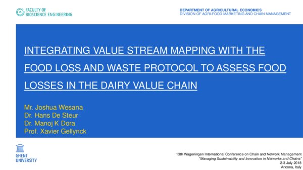 (PDF) Integrating Value Stream Mapping with the Food Loss and Waste ...