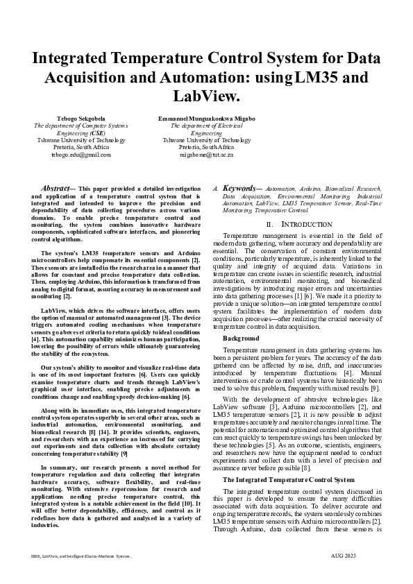 (PDF) Integrated Temperature Control System for Data Acquisition and ...