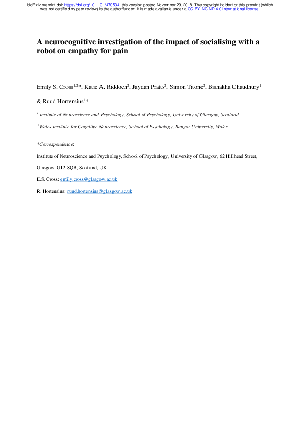 (PDF) A neurocognitive investigation of the impact of socialising with ...