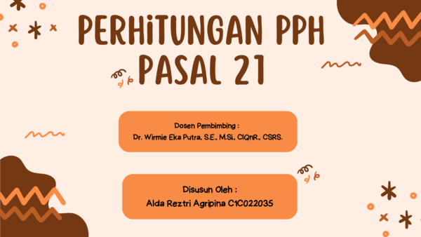 (PDF) PPT Perhitungan Pph Pasal 21 | ALDA REZTRI AGRIPINA _ C1C022035 ...