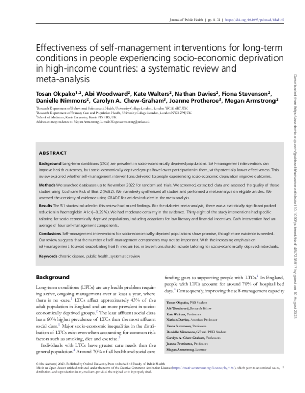 (PDF) Effectiveness of self-management interventions for long-term ...