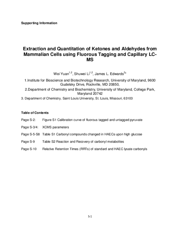 (PDF) Extraction and Quantitation of Ketones and Aldehydes from ...