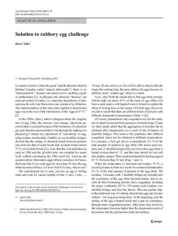 (PDF) Solution to rubbery egg challenge