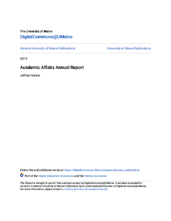 (PDF) Academic Affairs Annual Report