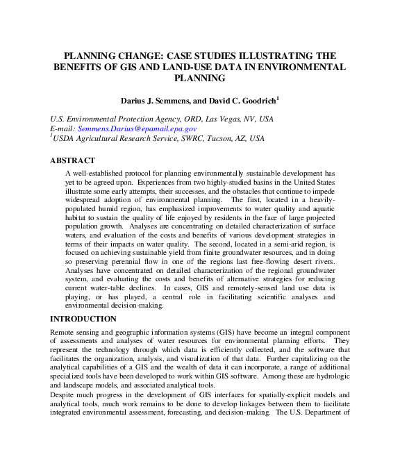 (PDF) Rapid Post-Fire Hydrologic Watershed Assessment using the AGWA GIS-Based Hydrologic ...