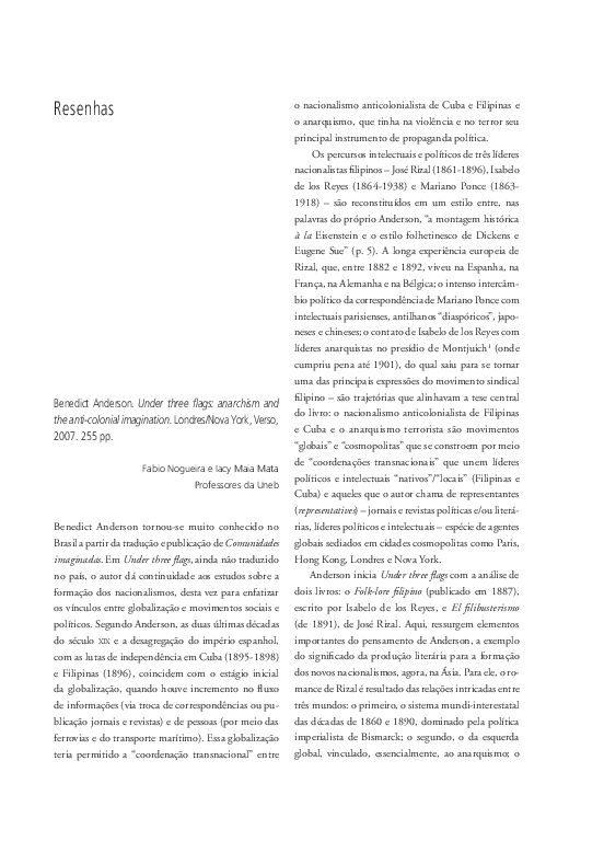 (PDF) Under Three Flags: Anarchism and the Anti-Colonial Imagination ...