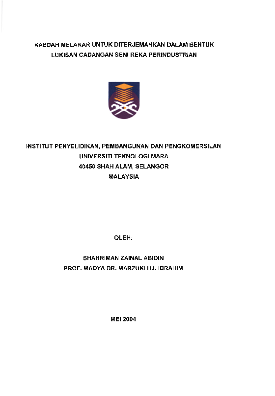 (PDF) Kaedah melakar untuk diterjemahkan dalam bentuk lukisan cadangan ...